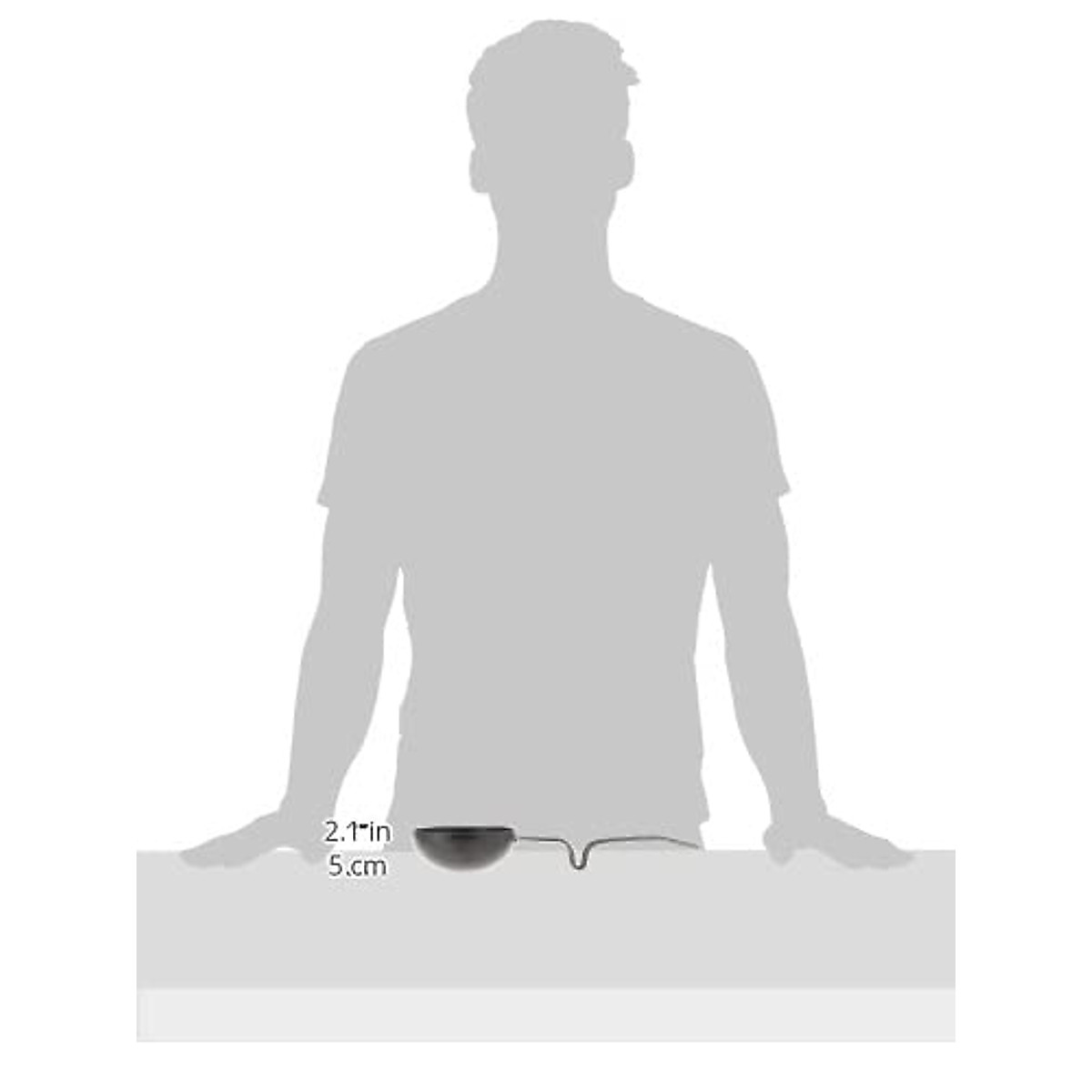 Eris Hard Anodized Mini Fry Pan/Tadka Pan, Black, 4.75"