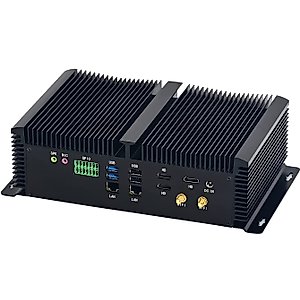 Fanless Industrial Computer Mini PC Intel Core i7 10870H Processor 32GB DDR4 Ram 1TB M.2 2280 SSD 3xHD 8xUSB 6xCOM Intel UHD Graphics Windows 10 Pro WOL PXE