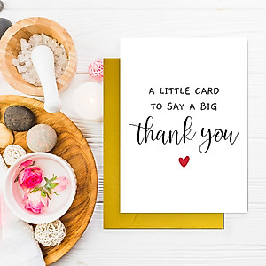 RUALOVE Funny Thank You Card, Simple Thanks Card Appreciation Card Gift Supportive Card For Boss Coworker Teacher, Cute Thank You Gift Friendship Thanks Gift for Friend Him Her