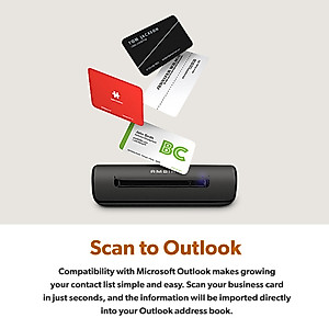 Ambir ImageScan Pro 667 Business Card Scanner with AmbirScan Business Card for Windows PC