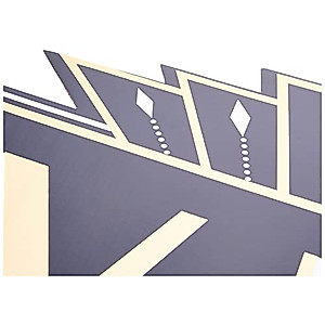 Glitz & Glam Decorative Door Curtain - 39" x 55.75", Black/Gold, 1 Pc