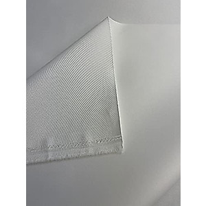 Mybecca Canvas Marine Fabric 600 Denier Indoor/Outdoor White 1 Yard1 Yard (36" x 56")(Cut Separate by Yard for Prime Orders)56" x 36" (3 ' x 4.7')