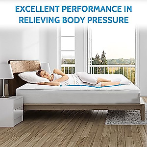 Swbvs King Mattress, 3 Inch Memory Foam Firm King Size Mattress with King Bed Mattress in a Box Pressure Relief & Supportive King Size Mattress