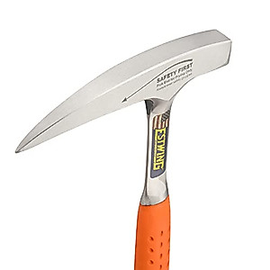 ESTWING Rock Pick - 22 Oz Geology Hammer with Pointed Tip & Shock Reduction Grip - EO-22P