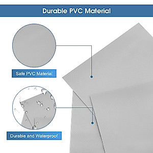 Yosoo Inflatable Kayak PVC Patches, 3Pcs Inflatable Boat Repair Patches, Inflatable Kayak Repair Patches, Waterproof Patches Repair Kit for Repair Inflatable Boat Kayak Canoe Swimming Pool (Grey)