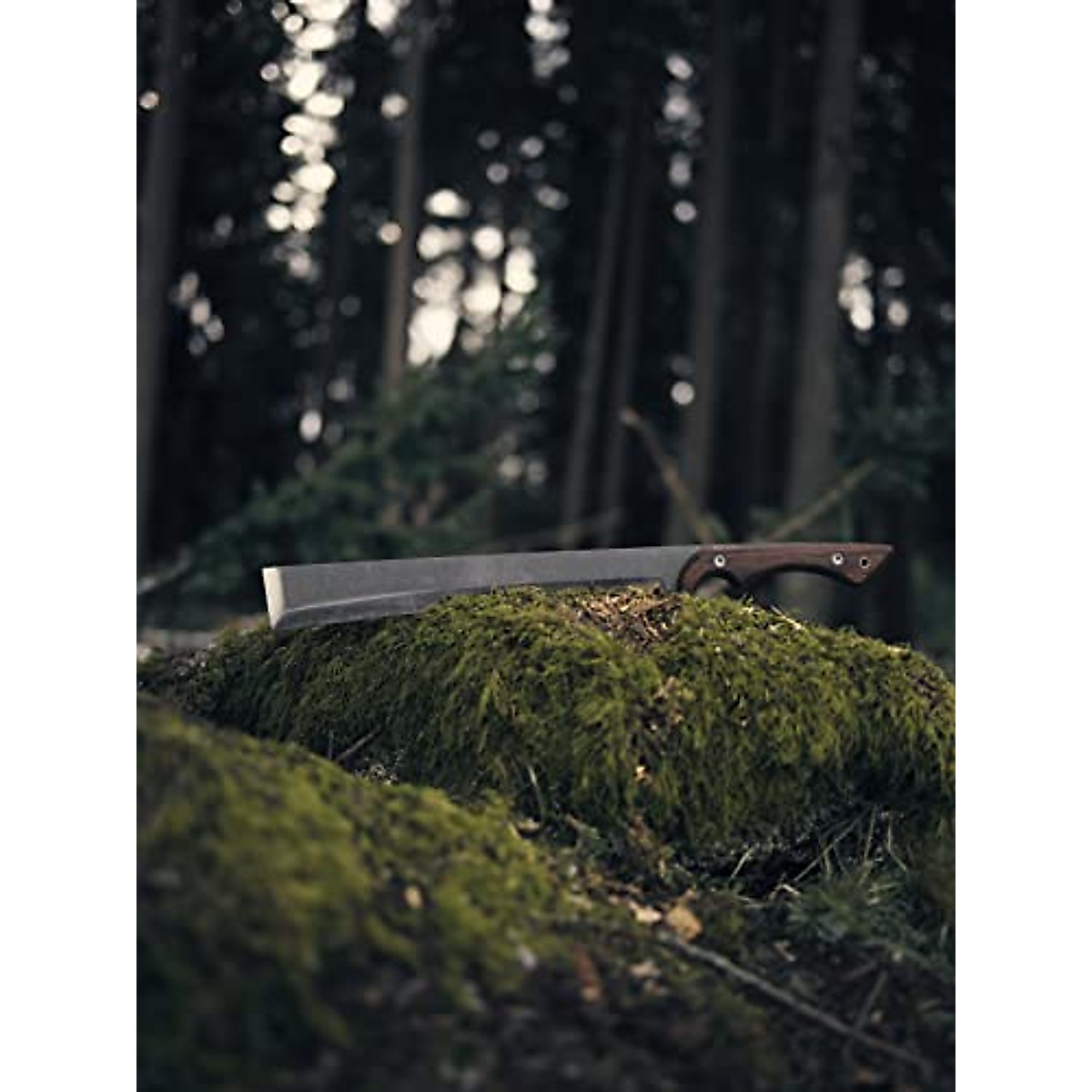 Barebones Japanese NATA Tool - Machete Perfect for Chopping, Splitting & Cutting - Stainless Steel Hunting Machete - Hardwood Walnut Handle - Stainless Steel Blade (Updated Version)