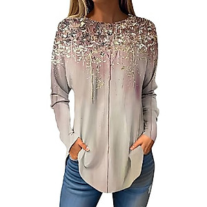 Women Waffle Knit Shirts V-Neck Long Sleeve Casual Slouchy Loose Blouses Plain Faux Button Lightweight Pullover Costumes for Women Womens Sweaters