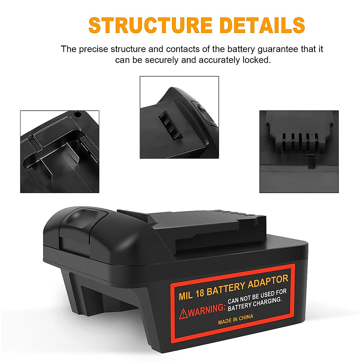 Battery Converter for Milwaukee to DeWalt Battery Adapter,Convert Milwaukee M18 18V Battery to DeWalt 20V Battery for DeWalt Tools Use