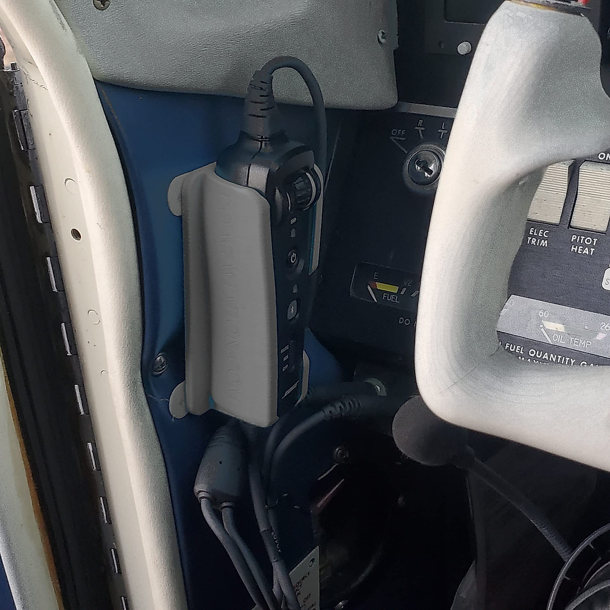 Best POAGAVIATION Headset Control Holder Mount for Bose A20 - Pilot Supplies