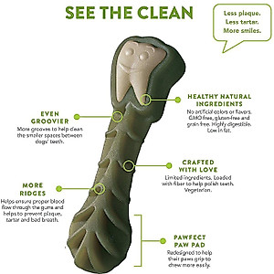 Whimzees 50 Bulk Packed Brushzees Dog Dental Chew Treats, Small