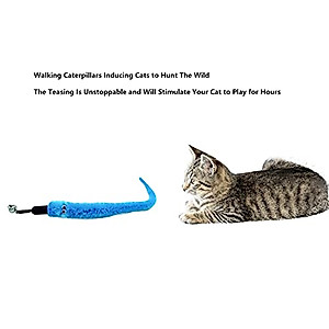 Vovamo Cat Toys for Indoor Cat，1PCS Retractable Cat Wand Toy and 5PCS Cat Feather Toys Refills and 1PCS Fish Teaser Refills, Interactive Kitten Toys Fishing Pole，Fun Toy for Cat Exercise