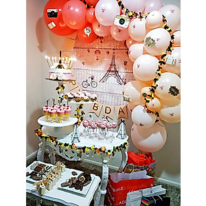 Beferr 5Pcs 41FT Rose Flower Wreaths Artificial Rose Wreaths Fake Silk Flowers Rose Ivy Hanging for Home Wedding Party Garden Craft Wall Decor Champagne