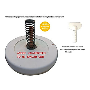www.solarionizer.com Replacement Anode Guaranteed to fit Remington Solar (See Image 3) | Anode Dimensions (See Image 2) | Free: 1 Wing Screw and 1 Basket
