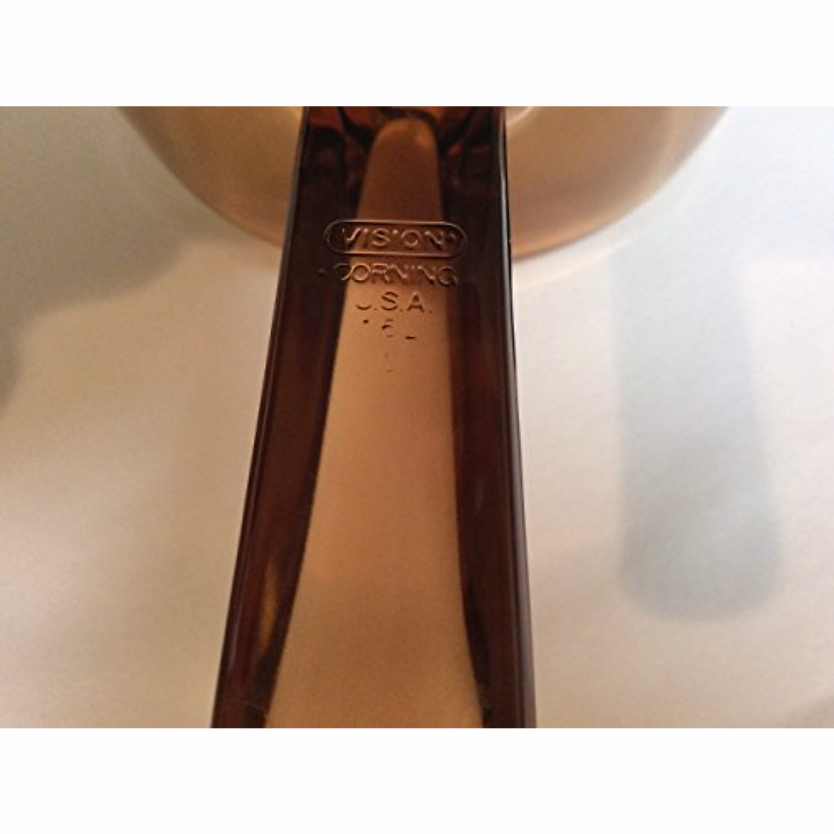 Corning Visions Vision Ware Amber 3 Piece Double Boiler Sauce Pan w/ Lid