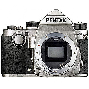 Pentax KP DSLR Camera (Silver) with a Pentax HD PENTAX-DA 55-300mm f/4.5-6.3 ED PLM WR RE Lens - 21277