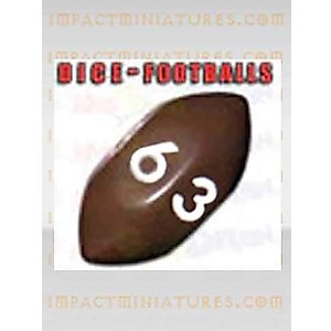 Football D6 dice (Set of 6)