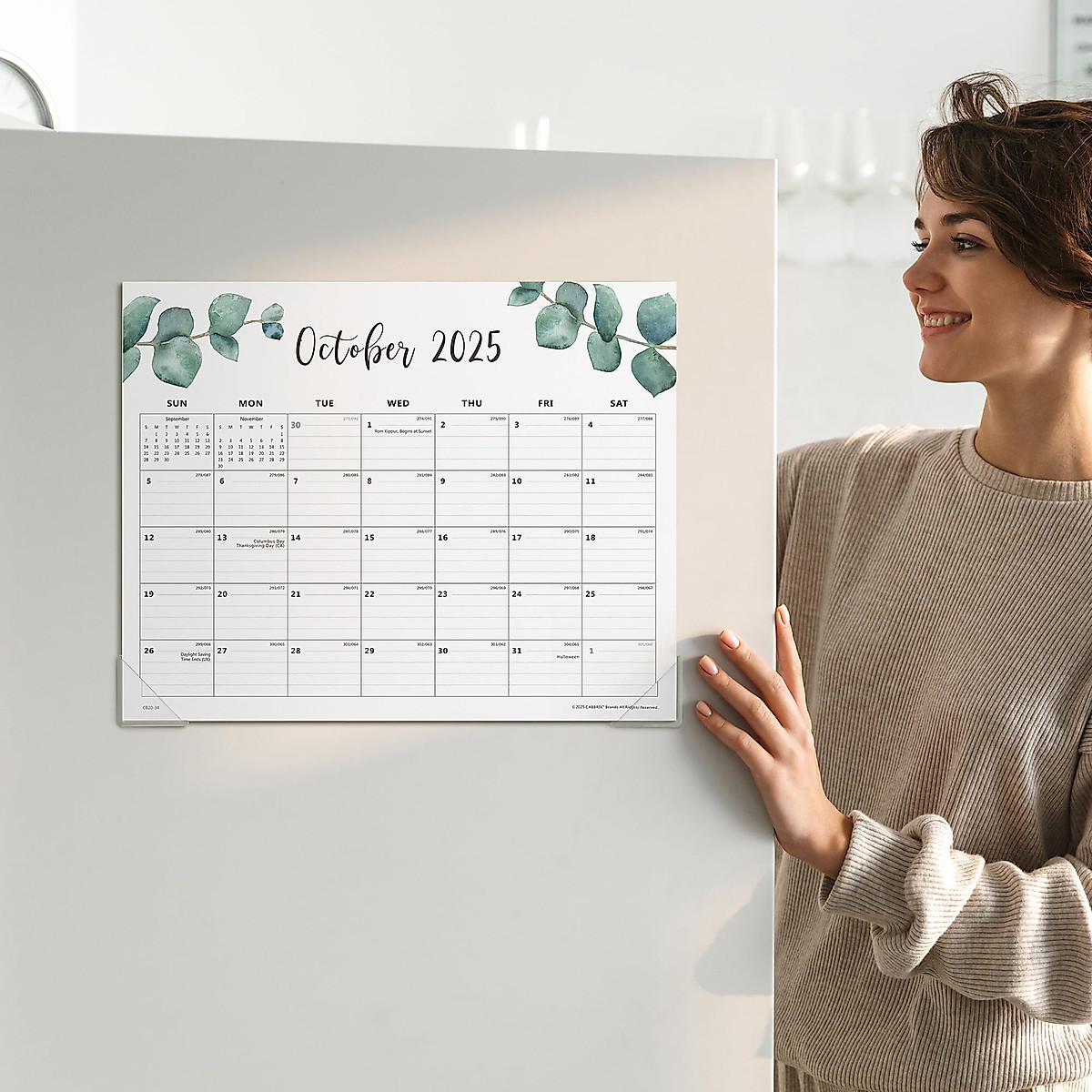 Magnetic Calendar for Fridge, Cabbrix Fridge Calender Runs From Jan 2023 - Jun 2024, Refrigerator Calendar 15 x 12 Inches for Planning and Organizing Your Life