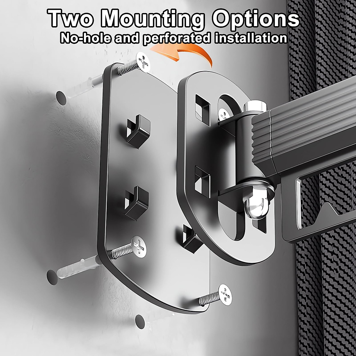 QruiLanTu Clothes Drying Rack Wall Mounted Retractable Clothes Drying Rack Space-Saver Laundry Drying Rack Collapsible(Tri-Fold) for Balcony, Laundry, Bathroom, Patio, Apartment, Dormitory（Dark Grey）