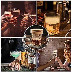 Cocktail Smoker Kit with 4 Flavors Wood Chips,Drink Smoker for Cocktail,Whiskey, Bourbon,Wine,Old Fashioned Smoker kit as a Gift for Men,Drinking Lover,Your Friends, Husband, Dad