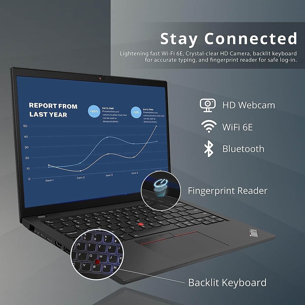 Lenovo 2022 Thinkpad T14 14" WQXGA FHD IPS 300 nits Business Laptop, Intel Core i5-1235U (Beats i7-1165g7), 16GB RAM, 512GB PCIe SSD, Backlit Keyboard, Windows 10 Pro, Black, 32GB USB Card