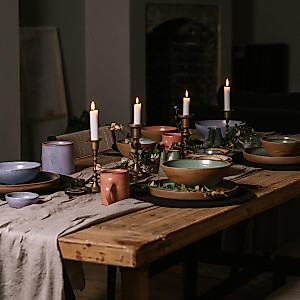 8 Pack 8 Inch Hand Poured White Dripless Taper Candles, Soy Candles, Non-Toxic, Unscented, Smokeless, for Candlesticks & Home Decor