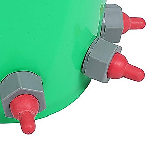 Cow Feeder Bucket Plastic Multiple Nipples 8L High Capacity Lamb Milk Feed Bucket Sheep Milk Feeding Bucket for Cattle Sheep Livestock(#5)