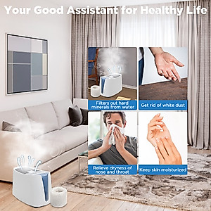 WF2 Humidifier Filter Replacement for Vicks WF2 Kaz Vicks V3100 V3500 V3500N V3600 V3800 V3850 V3900 VEV320 Honeywell HCM-300T HCM-315T HCM-350 Sunbeam 1118 Series Humidifier Filters-2 Pack