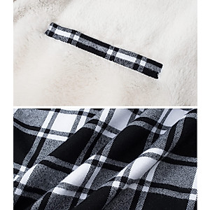 EKLENTSON Flannel Jackets for Men Outdoor Windproof Hiking Skiing Athletic Coat, Black, XX-Large