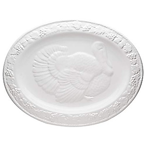 Red Vanilla Classic Turkey Platter, 18", White