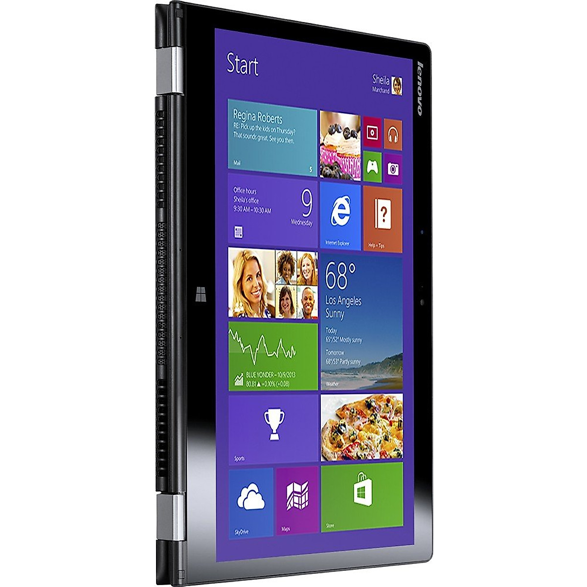 Lenovo - Yoga 3 2-in-1 14" Touch-Screen Laptop - Intel Core i5 - 8GB - 256GB SSD - Black