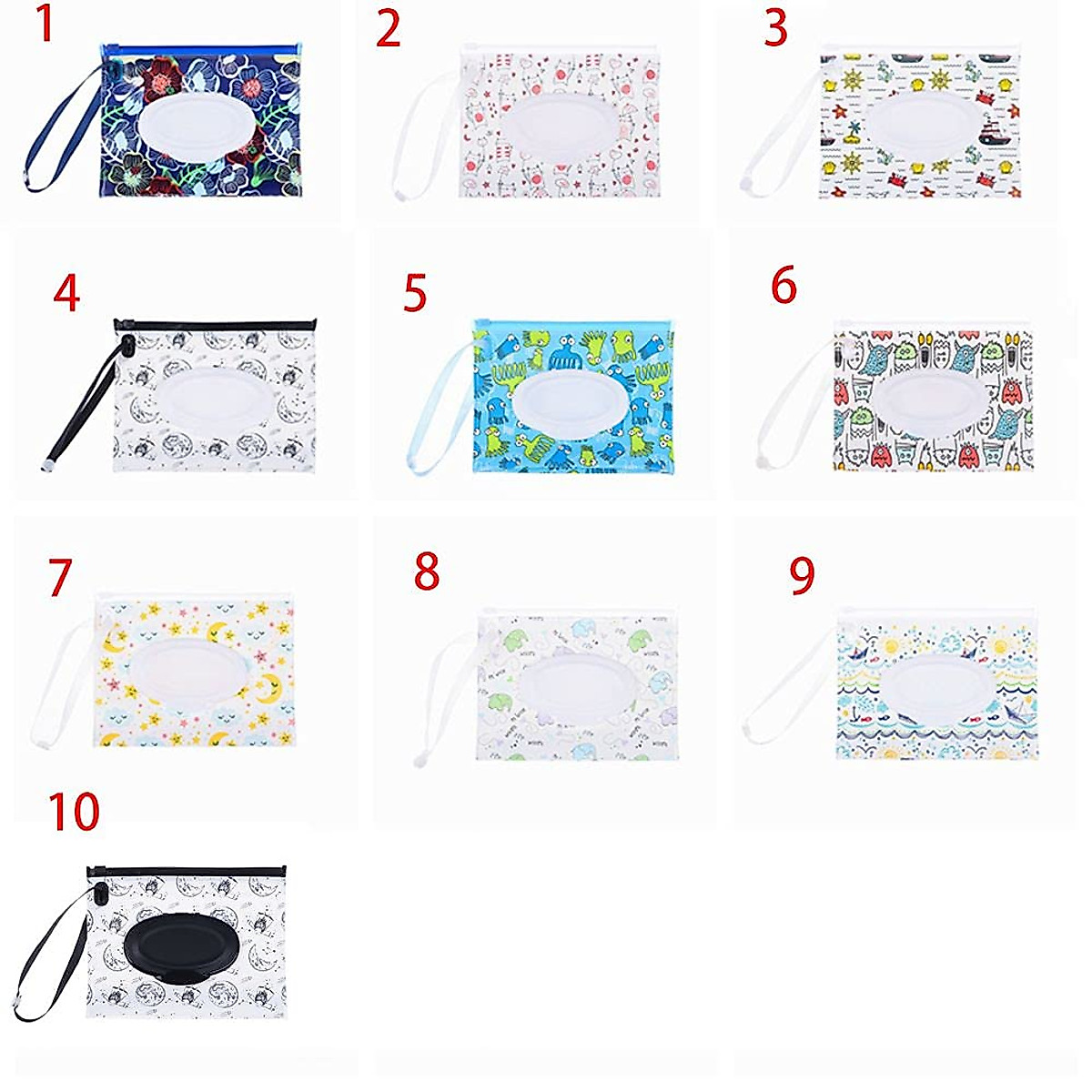 Wet Wipe Bag, Clamshell Wipe Holder, Cute Wet Wipes Bag, Travel Wet Wipes Box, Portable Wipes Container, Eco-Friendly Wipes Case(8)