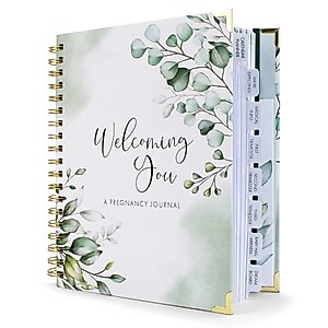 ZICOTO Pregnancy Journal and Memory Book with Stickers and Keepsake Pocket - Lovely Must Have Gift for First Time Moms to Be - The Perfect Planner to Track Your Little Ones Life-Changing Journey