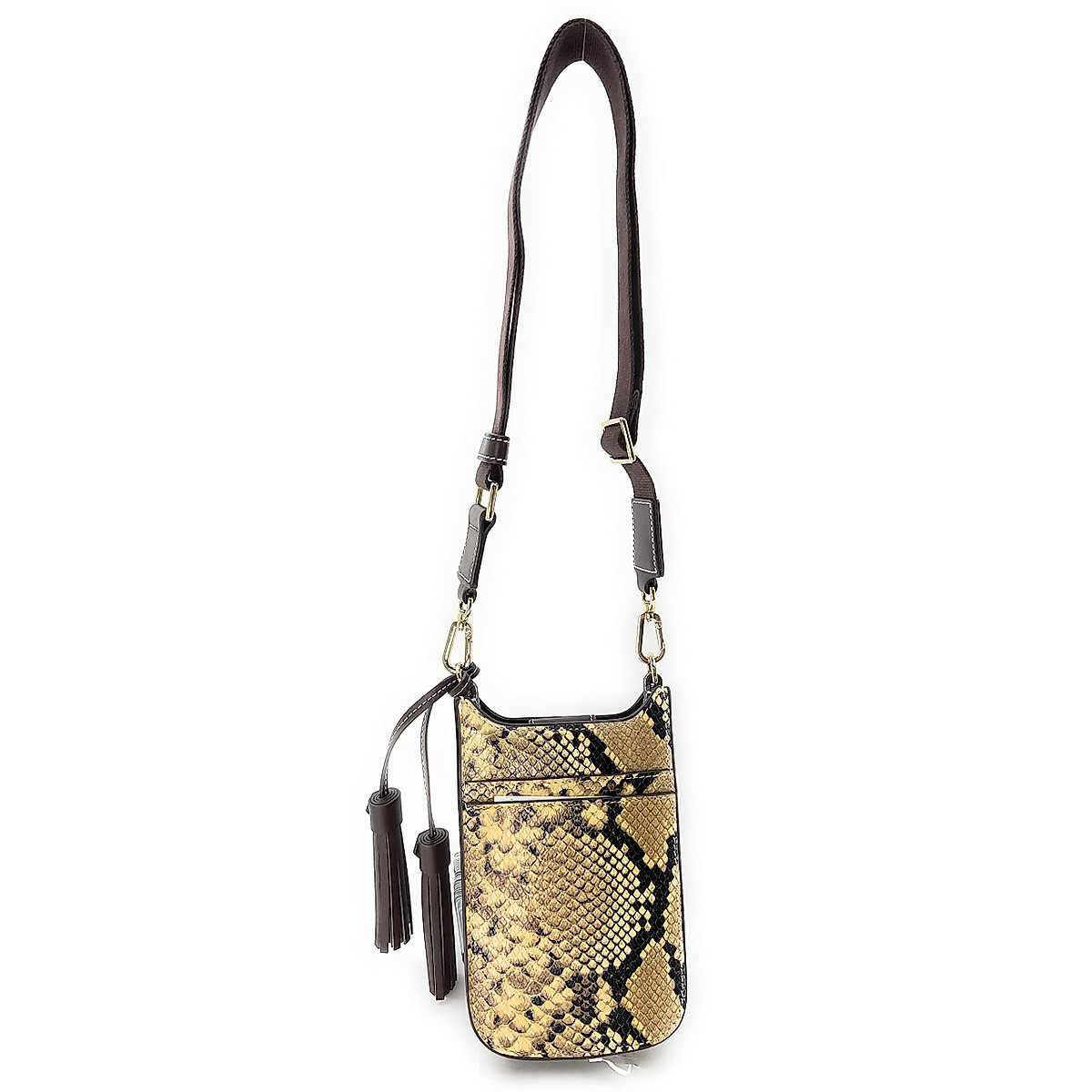 Tory Burch Women’s Thea Exotic Cellphone Crossbody (Sand Drift)