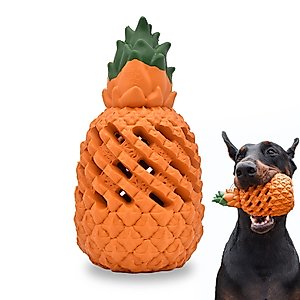 PETOPIA Small Dog Toys, Pineapple Tough Dog Toys for Aggressive Chewers, Indestructible Dog Toys for Aggressive Chewers, Dog Toys for Aggressive Chewers (Small)