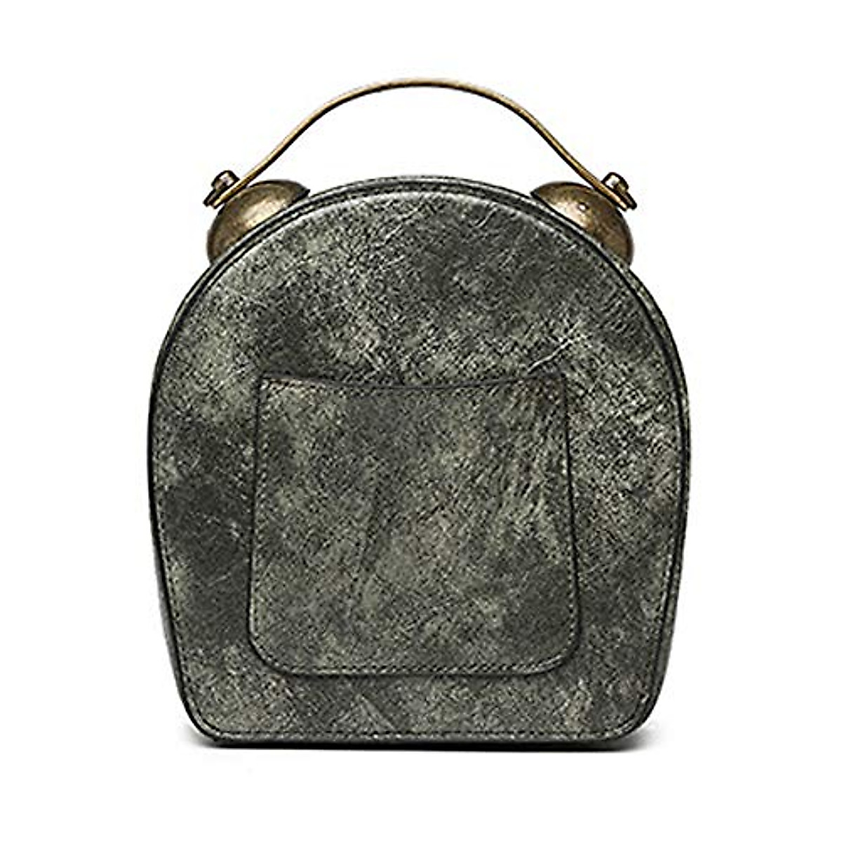 Real Working Clock Handbags Purse Antique Steampunk Shoulder Bag PU Messenger Bag