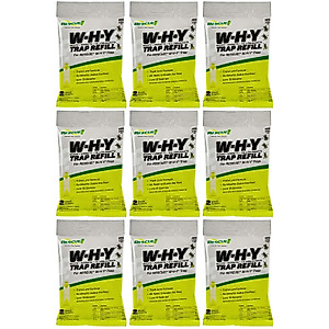RESCUE! Non-Toxic Wasp, Hornet, Yellowjacket Trap (WHY Trap) Attractant Refill - 2 Week Refill - 9 Pack