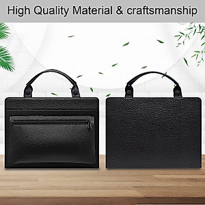 Protective Case + Portable Bag for 15.6" Lenovo ThinkPad P15 T15g P53 52 51 P50 P50s L580 L590 L570 L560/ideapad 130-15IKB 130-15AST/Flex 4 15 1570 1580[NOT fit ThinkPad P15v P15s T15 P15s T15p],Black