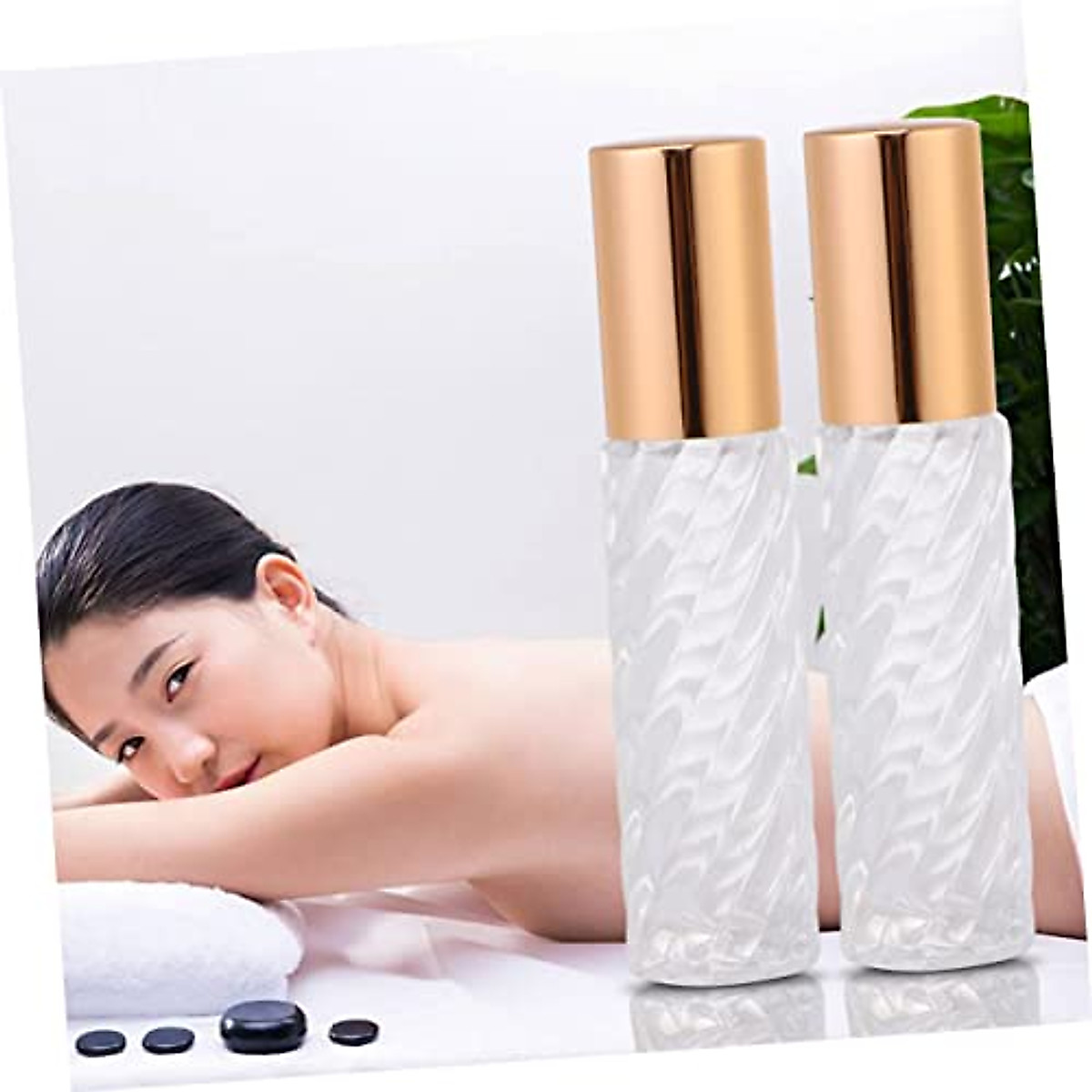 FOMIYES Perfum 10pcs Mini Lip Gloss Roller Bottle Makeup Bottle e Travel Bottles Roll-on Bottles Rolling Balls Essential Oil Essential Oil Bottle Make up Rolling Ball Bulk Essential Oils