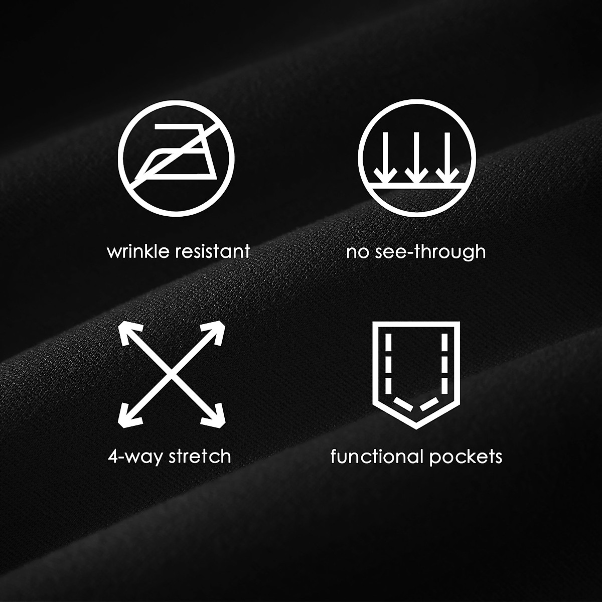 Willit Women's Yoga Dress Pants Bootcut Work Slacks Stretch Office Casual Flare Pants Regular 4 Pockets 30" Black S