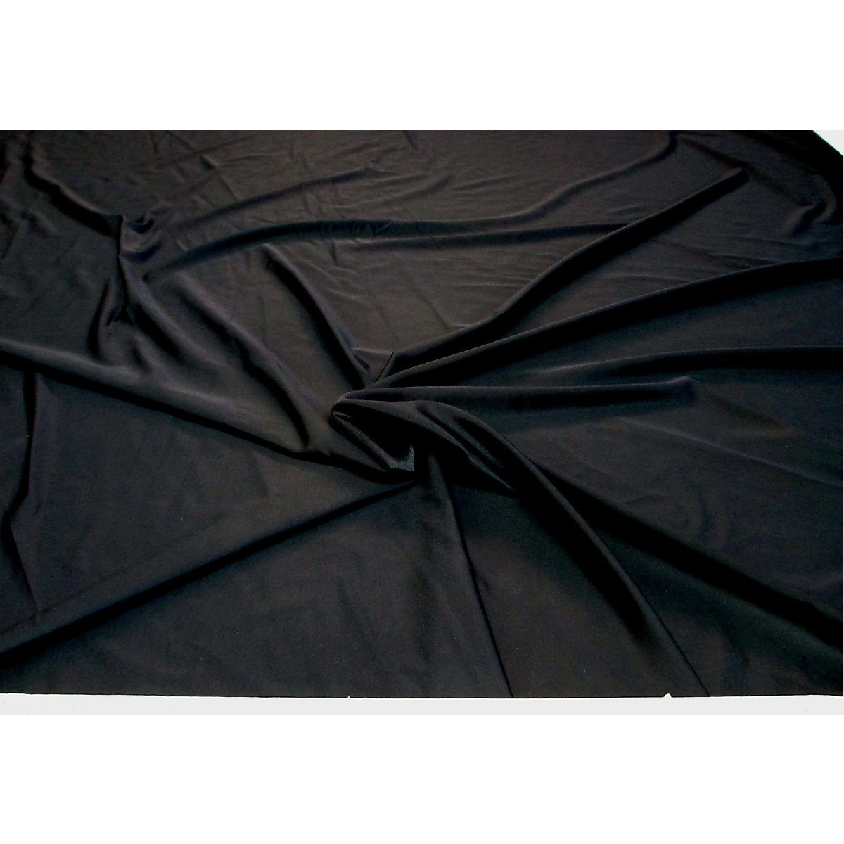 Discount Fabric Nylon Spandex 4 Way Stretch Solid Black NLY03