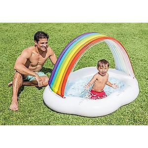 Intex Rainbow Cloud Inflatable Baby Pool, for Ages 1-3