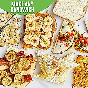 GreenLife Pro Electric Panini Press Grill and Sandwich Maker, Healthy Ceramic Nonstick Plates, Easy Indicator Light, PFAS-Free, Turquoise