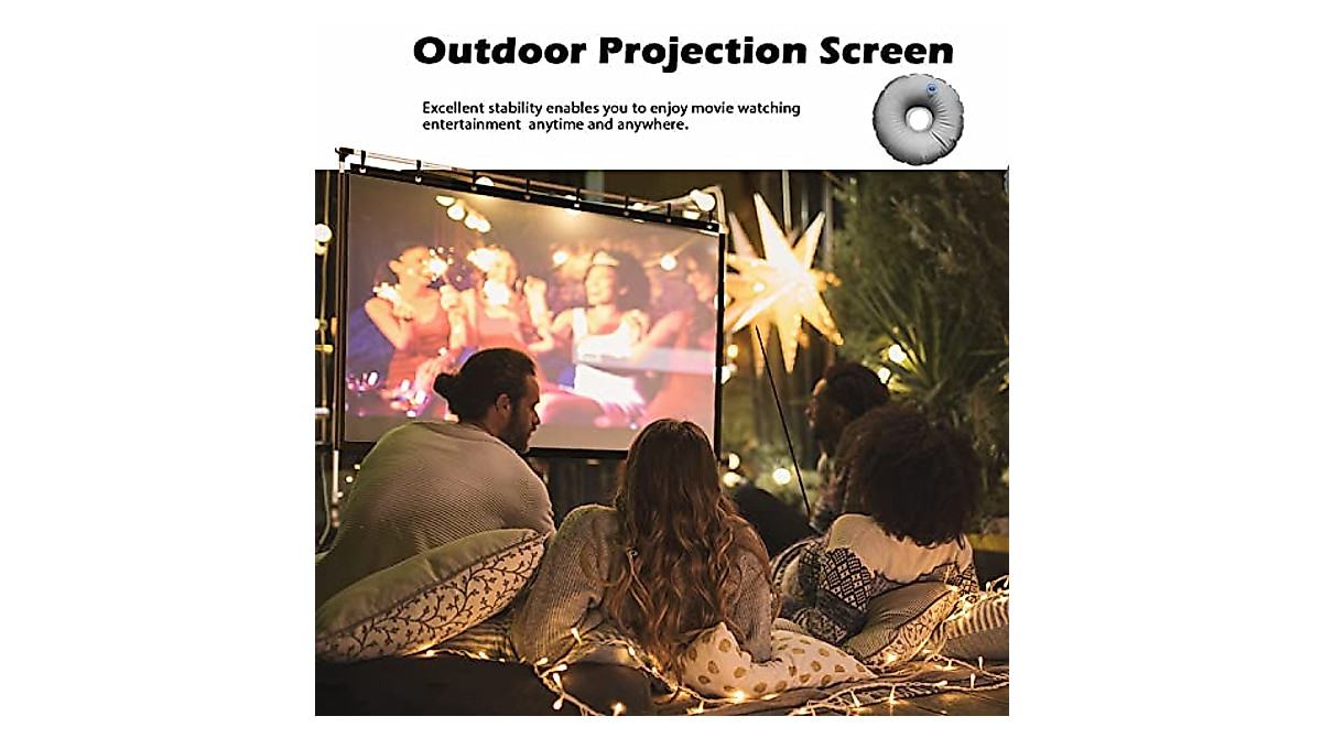 Outdoor 100-inch HD Projector Screen for Home & Outdoors