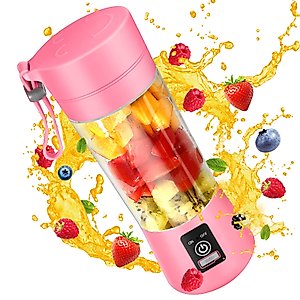 Portable Blender with 3 Adjustable Speed Modes for Smoothies, Protein Shakes, and Juices - USB Rechargeable and Durable Blades for Effortless Blending on the Go - Perfect for Travel, Gym, and Home Use