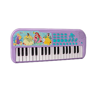 First Act Discovery Disney Princess Electronic Keyboard, 22 Inch - 37 Keys – Make Real Music, Sized for Kids - Record, Playback, Volume Control - Musical Instruments for Toddlers and Kids