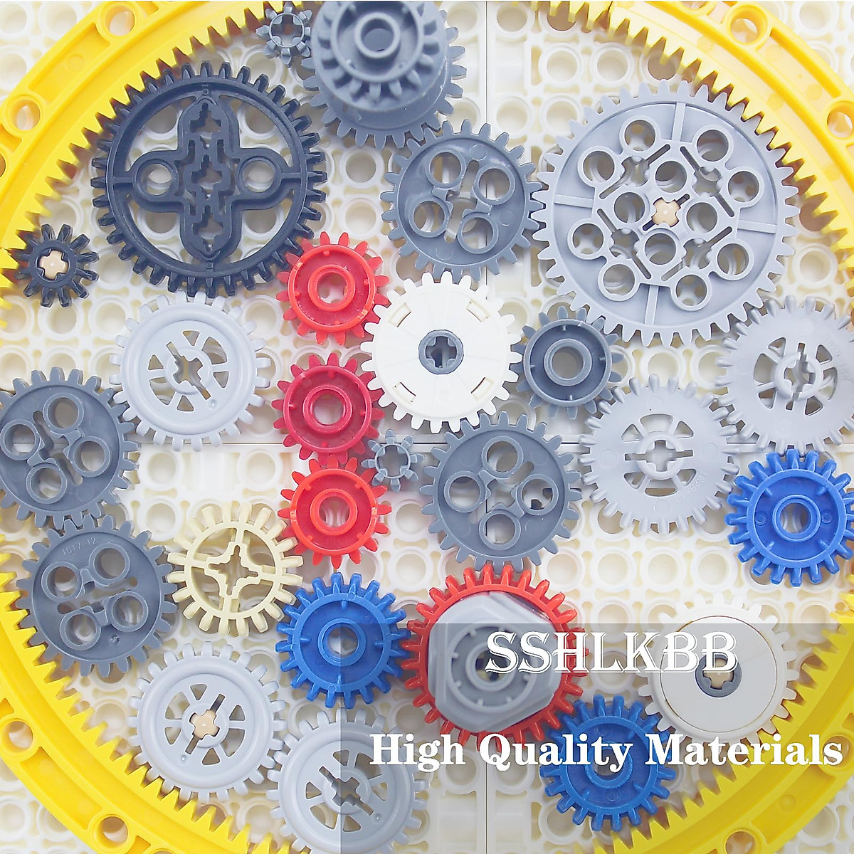 496 Pcs Technical Parts Building Blocks Gears Axle Pin Connector Compatible with Major Brand Toy Technical Cam Worm Cogs Gears Steering Parts Differential Engine Kit MOC Pieces for Replacement