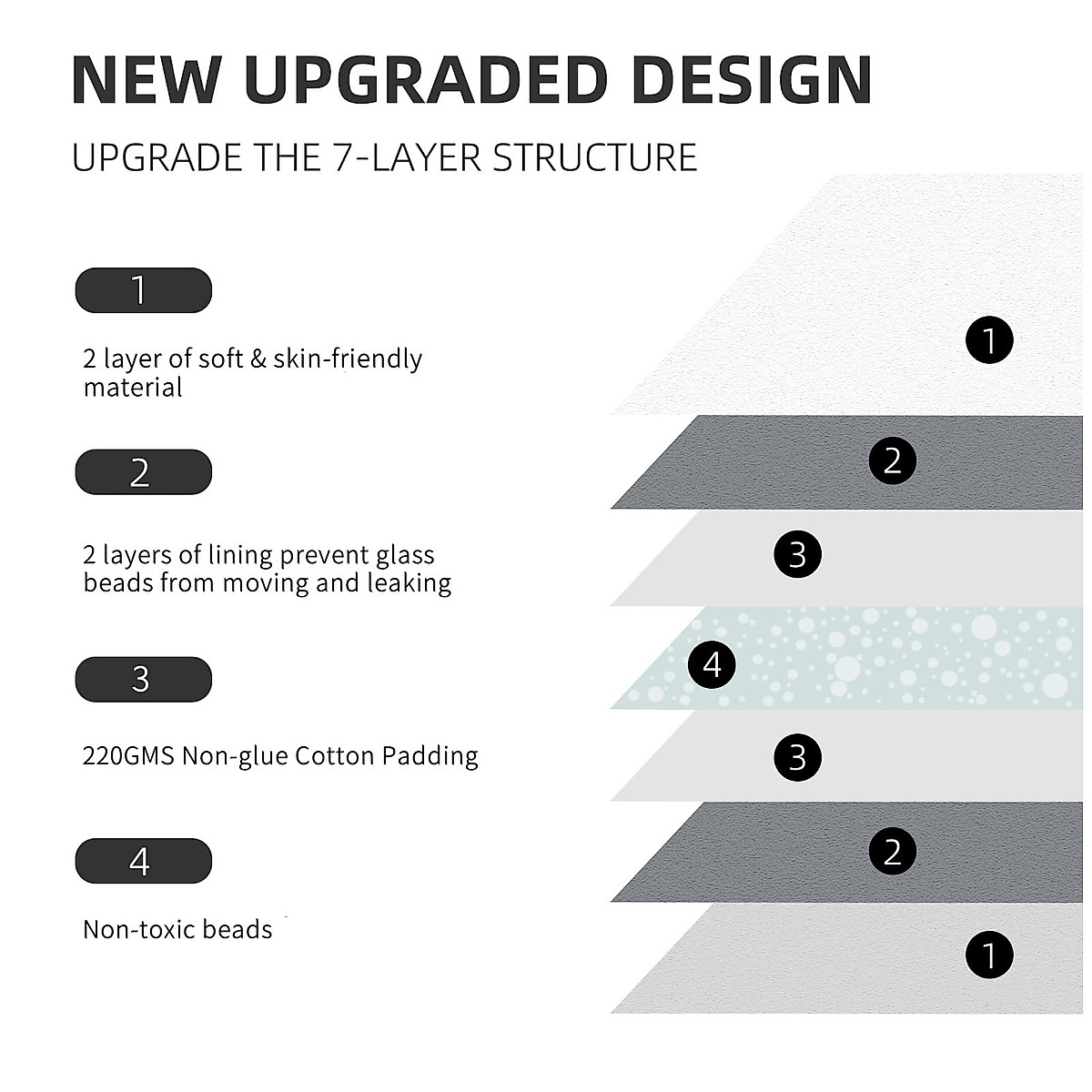 CODUM Weighted Blanket for Kids 40"x60" 5 lbs Cooling Blanket for Sleepers, Soft Material Blanket with Premium Glass Beads for All-Season, Grey