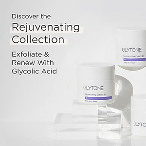 Glytone Rejuvenating Cream with 20 Free Acid Value Glycolic Acid, Moisturizer, Rich Creamy Emollient, Exfoliate, Normal to Dry Skin, 1.7 Fl Oz