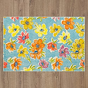 Mohawk Home Scatter Blooms Blue 3' x 5' Area Rug