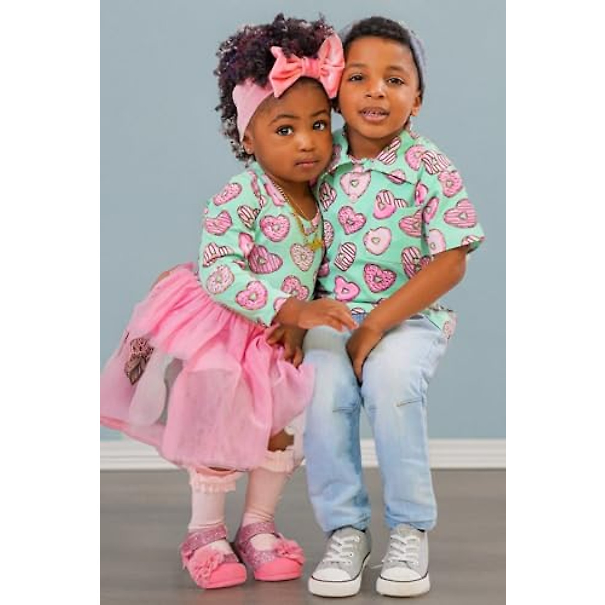 Unique Baby Boys Valentines Day Donut Hearts Polo Shirt (2t, Donut Hearts)